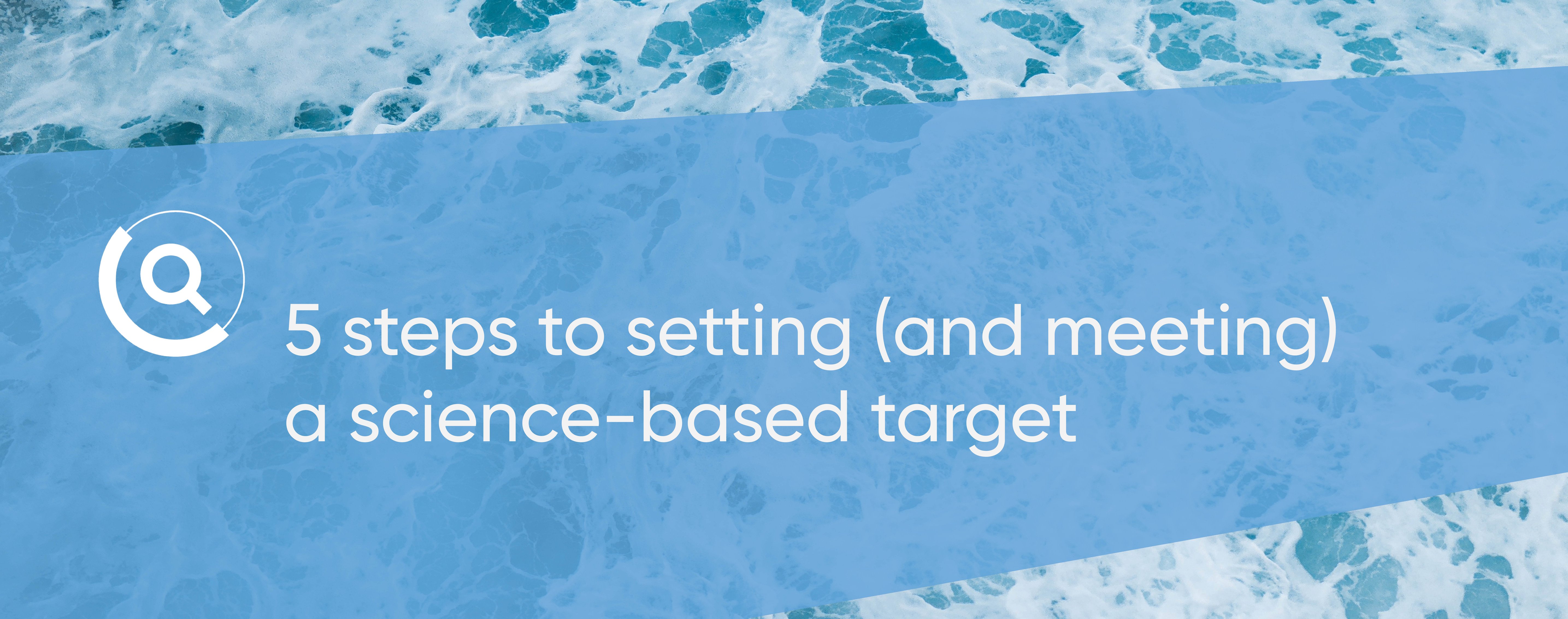 5 steps to setting and meeting a science based target